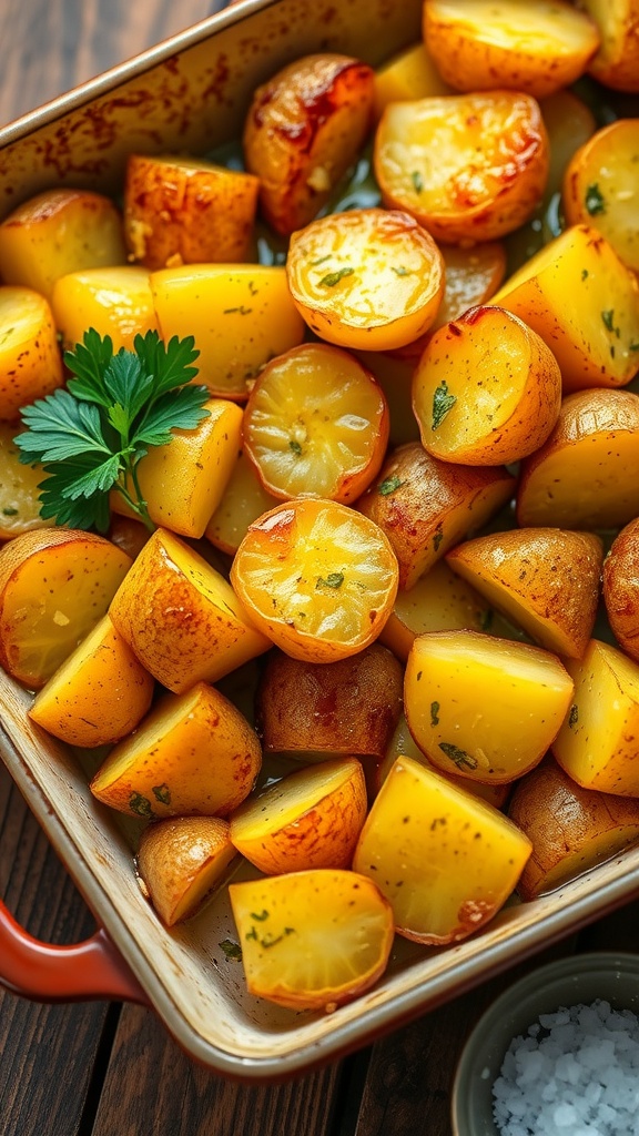Garlic Herb Roasted Potatoes Recipe